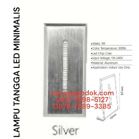Lampu Untuk Dinding Tangga Led W Cahaya Glodok
