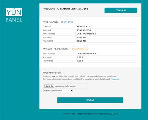 Getting Started With The Arduino Yún Shield Arduino Documentation