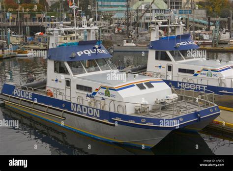 Royal Canadian Mounted Police Patrol Boats Nanaimo Harbor Vancouver