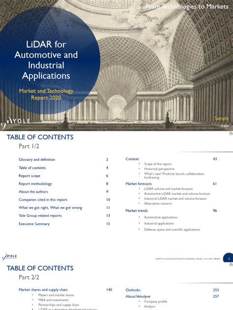 Ydr20114 Lidar For Automotive And Industrial App Sample Pdf Lidar Laser