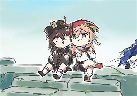 Hu Tao Furina And Yanfei Genshin Impact Drawn By Xinzoruo Danbooru