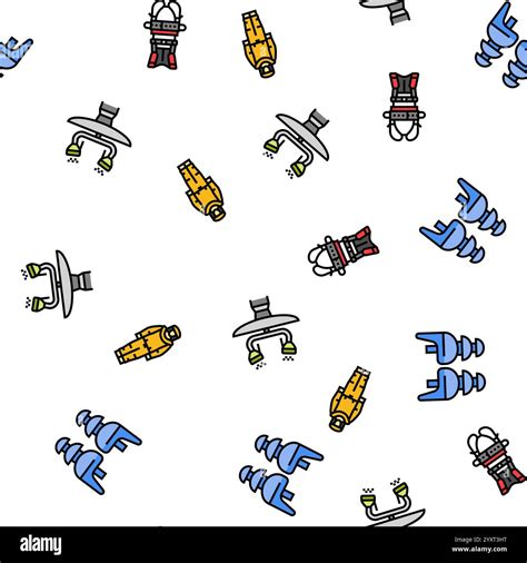 Ppe Protective Safety Kit Seamless Pattern Vector Stock Vector Image