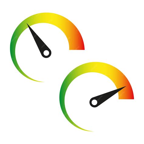 Premium Vector Speedometers In Flat Style High Speed Vector Illustration Stock Image Eps 10