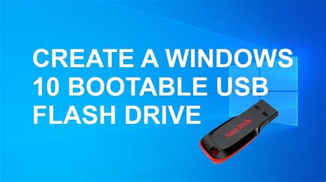 Create A Windows Bootable USB Flash Drive YouTube