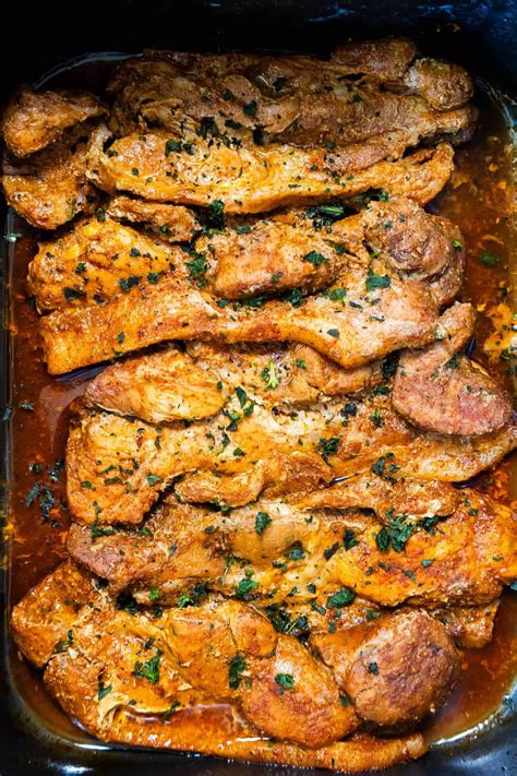 Keto Easy Slow Cooker Pork Steaks Pork Chops Recipe This Keto Easy Slow Cooker Pork Stea