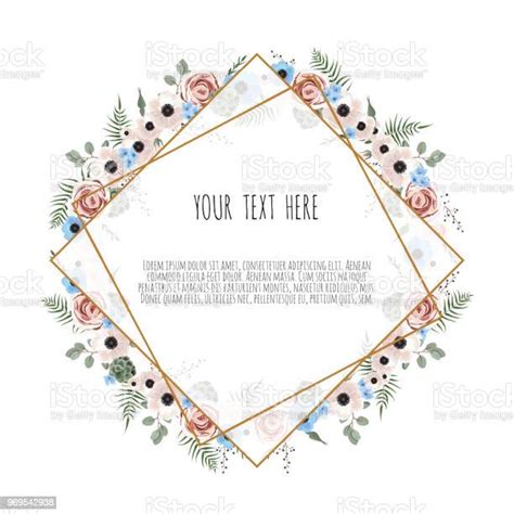 벡터 꽃 디자인 카드입니다 인사말 엽서 결혼식 초대 템플릿을 장미와 곰 우아한 프레임 0명에 대한 스톡 벡터 아트 및 기타