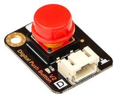 Dfr R Dfrobot Add On Board Push Button Module Red Cap Gravity Series Arduino Digital