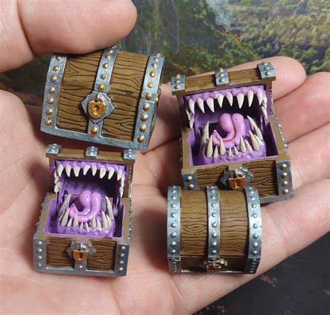 👹 Mini Working Mimic Hinged Chest With Hidden Monster Inside Pre