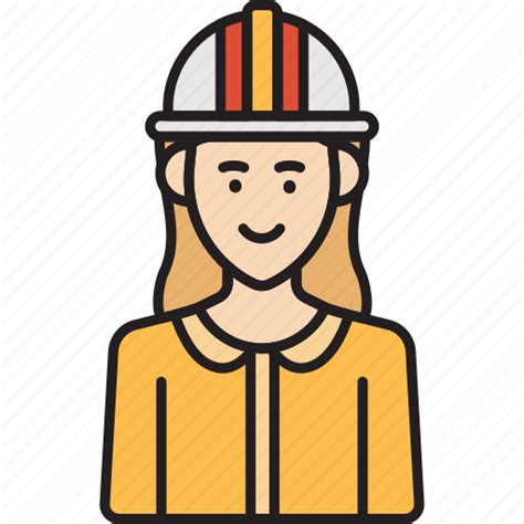 Engineer Female Architect Icon Download On Iconfinder