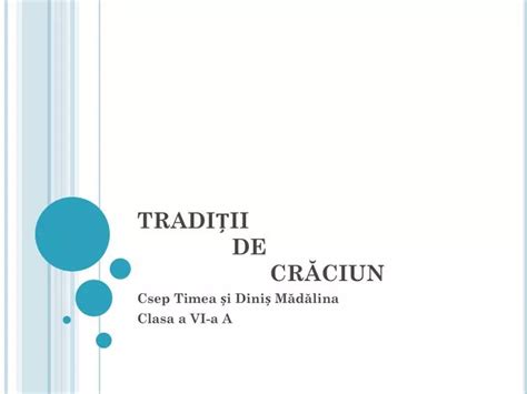 PPT TRADIȚII DE CRĂCIUN PowerPoint Presentation free download ID 3844721
