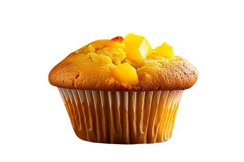 Ai Generated Mango Muffin Isolated On Png Background Png