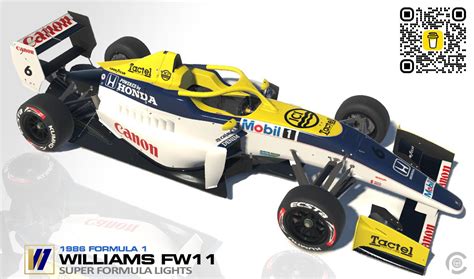 1986 Williams FW11 For SFL By Paul R Chaloner Trading Paints