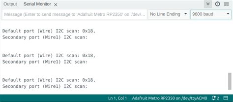 I2c Scan Test Adafruit Metro Rp2350 Adafruit Learning System