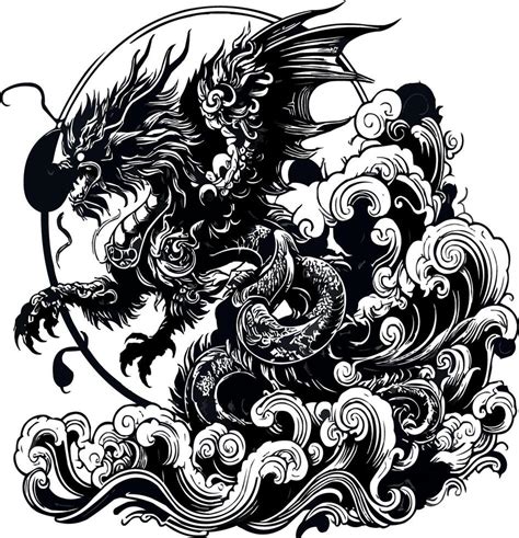 The Dragon Design 45363489 Vector Art At Vecteezy