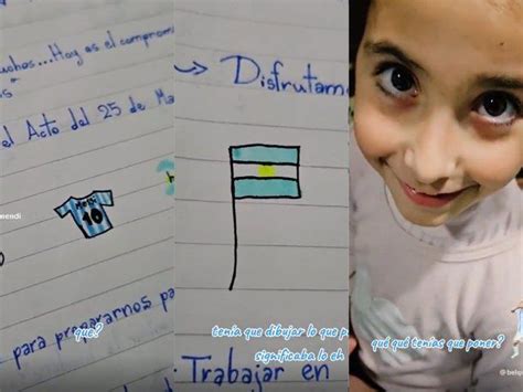 Nena Dibujó La Camiseta De Messi Como Símbolo Patrio