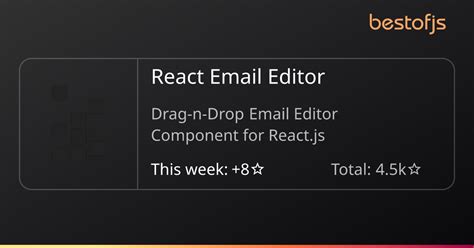 Best Of Js • React Email Editor