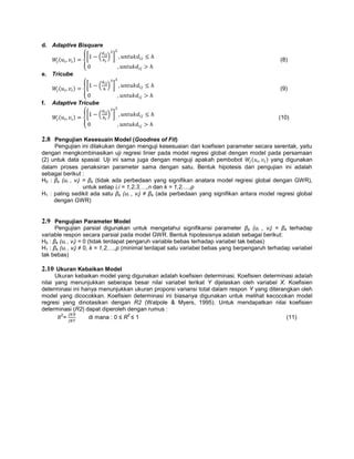PENDEKATAN GWR GEOGRAPHICALLY WEIGHTED REGRESSION PDF