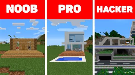 Minecraft NOOB Vs PRO Vs HACKER Animation YouTube