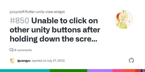 Unable To Click On Other Unity Buttons After Holding Down The Screen With Your Hand · Issue 850
