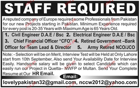 Civil Engineers Electrical Engineers Job Opportunity 2024 Job