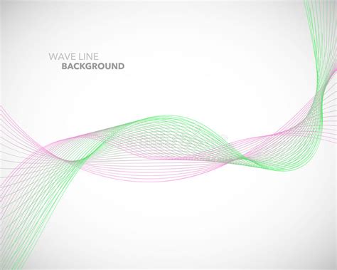 A Elegant Abstract Vector Wave Line Futuristic Style Background Template Stock Vector