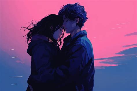 Aesthetic Anime Couple Wallpaper Images Free Photos Png Stickers