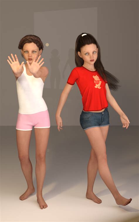 Delicate Poses For Tween Julie 7 3d Figure Assets Aliveshecried