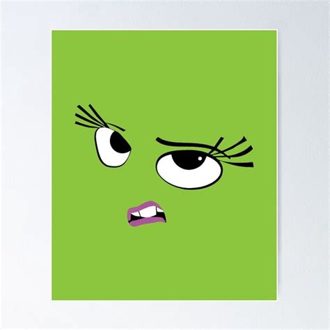 Disgust Core Day Face Poster For Sale By Mipasuteru Redbubble