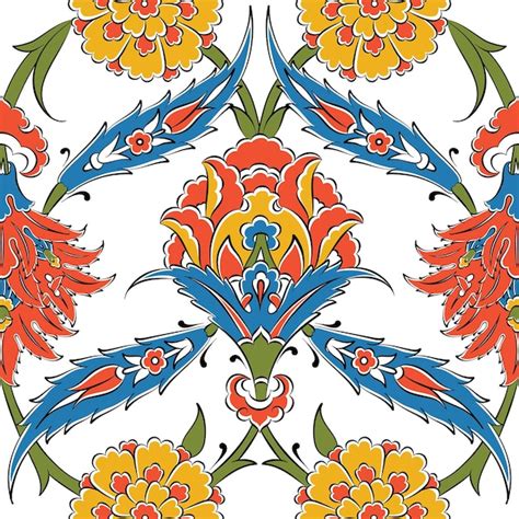 Premium Vector Ottoman Ancient Turkish Patterns Motifs