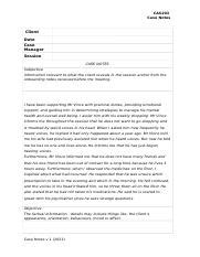 Comprehensive Guide To Writing Effective Case Notes For Client Course Hero