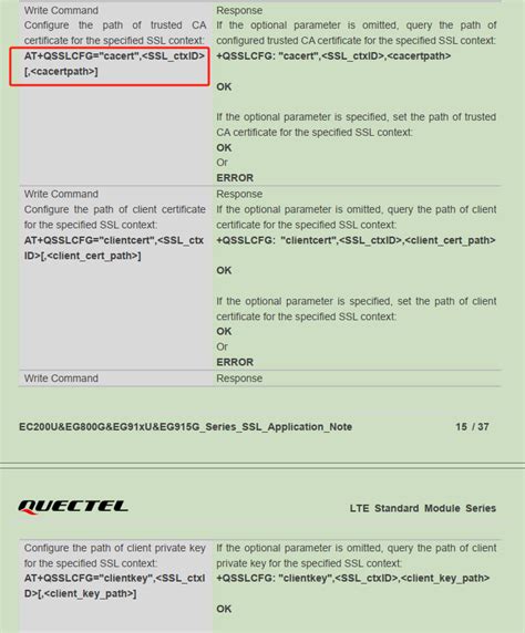Ec200u Ssl Configuration Issue Lte Standard Module Quectel Forums