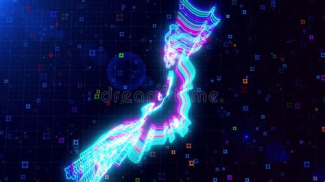 Dynamic Neon Japan Map Futuristic Glowing Animation Stock Video