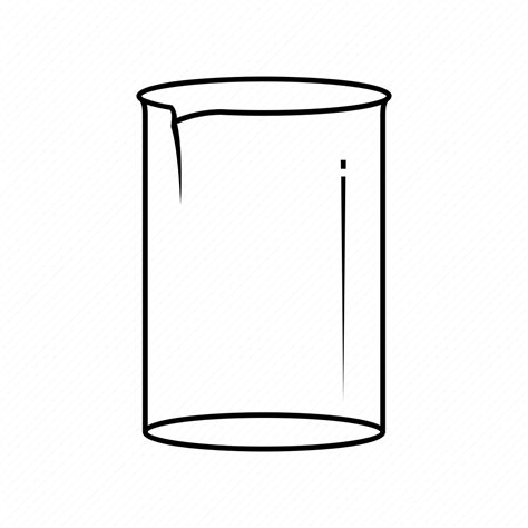 Beaker Chemistry Empty Glass Lab Laboratory Measure Icon