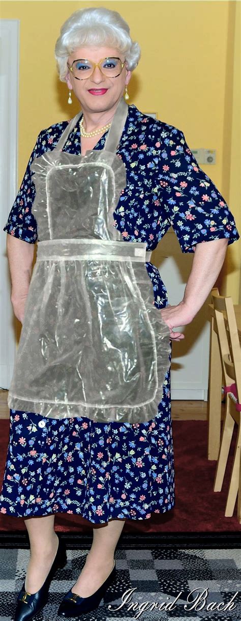 Plastic Aprons Sissy Maid Dresses Walking In Heels Vintage Housewife