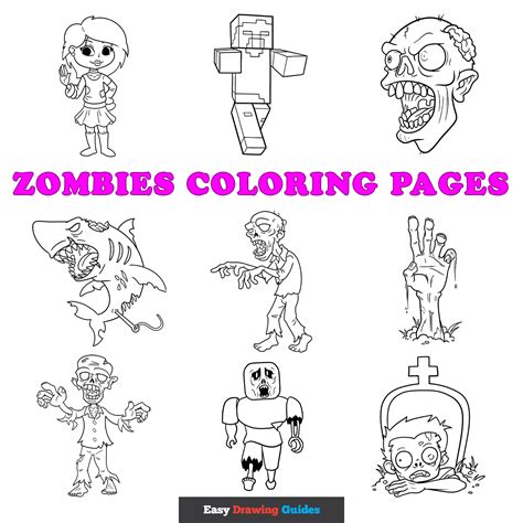 Zombie Coloring Sheet
