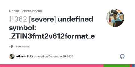[severe] undefined symbol ztin3fmt2v612format errore · issue 362