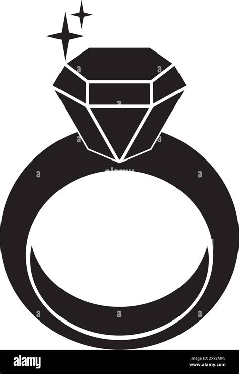 Diamond Ring Icon Illustration Element Design Stock Vector Image And Art