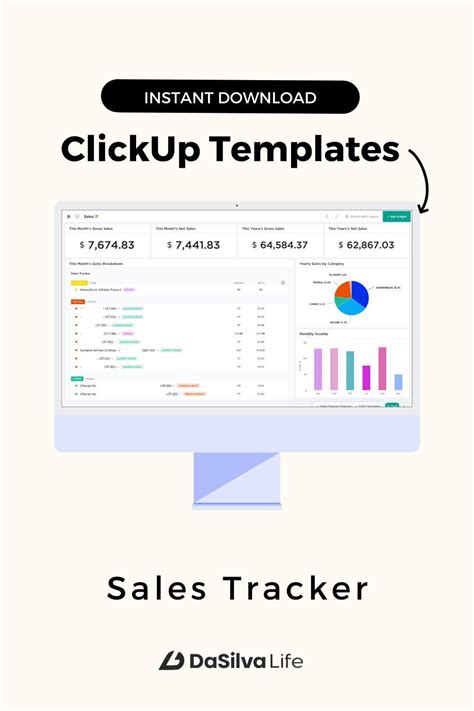 Simple ClickUp Template For Sales Tracking In 2022 Sales Tracker Templates Project