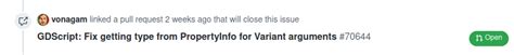 Gdscript 20 Statically Typing A Variable As A Variant Errors When Used On Builtin Virtual