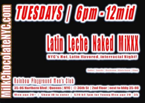Tuesday Feb 28th Nyc Gay Play Party Latin Leche Naked Mixxx