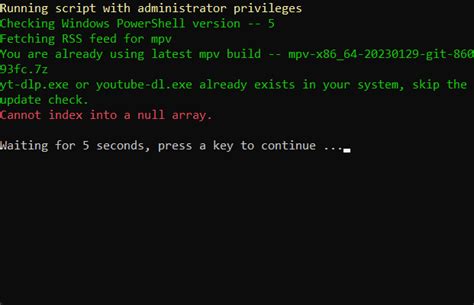 Yt Dlp Ffmpeg Update Check Skipped Issue Shinchiro Mpv Packaging Github
