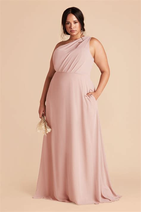 Modest Light Pink Bridesmaid Dresses