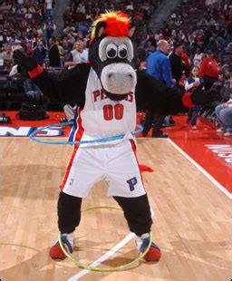 Nba Basketball Mascots Detroit Pistons Hooper The Horse Pictures