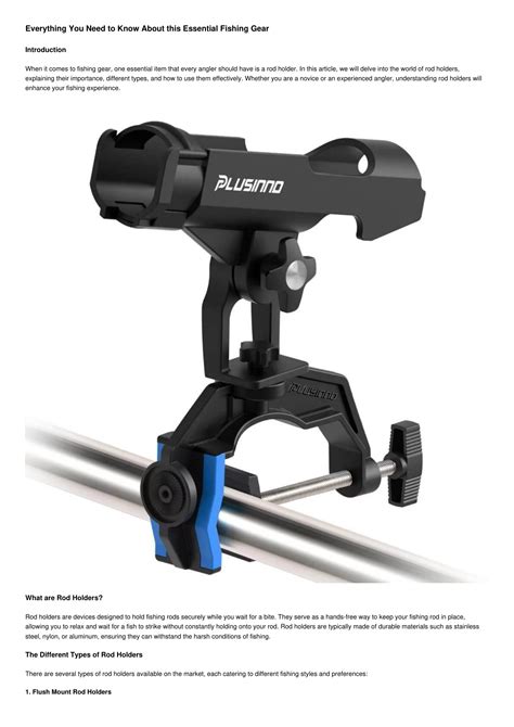 Rod Holders 101 Everything You Need To Know About This Essential