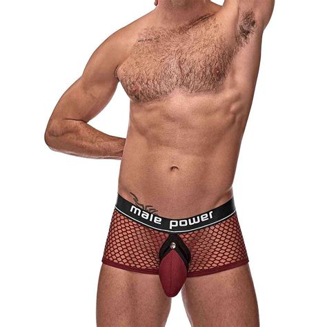 Cock Pit Net Mini Cock Ring Short Large Burgundy