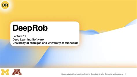 Deeprob Lecture Deep Learning Software Youtube