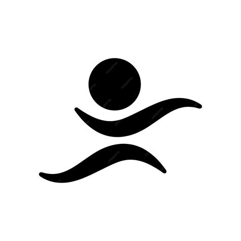 Premium Vector Swimmer Icon Simple Swimmer Logo Swimmer Sign And