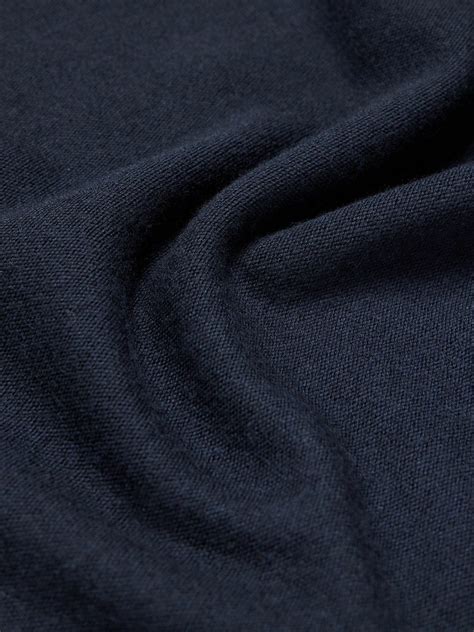 Johnstons Of Elgin Merino Wool Hoodie Blue Johnstons Of Elgin