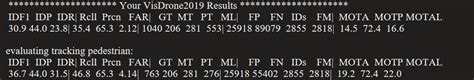Reliability Of Result Issue 3 VisDrone VisDrone2018 MOT Toolkit