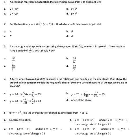 solved an equation representing a function that extends from